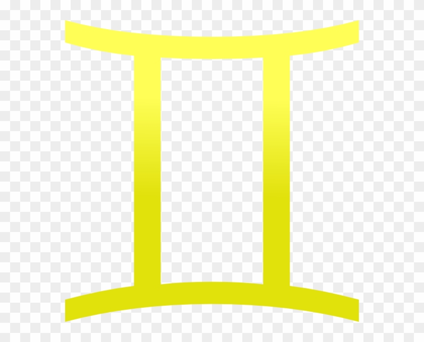 Yellow Gemini Symbol, HD Png Download - 582x598(#6062310) - PngFind