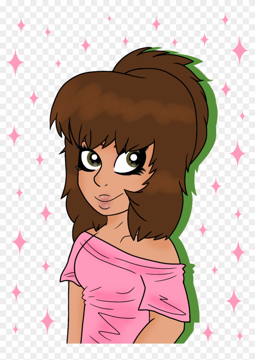 The Flirty Girl - Cartoon, HD Png Download - 970x1280(#6069921) - PngFind