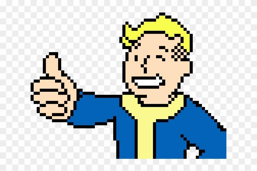 Fallout Boy - Hama Beads Fallout 4, HD Png Download - 810x640(#6076054 ...