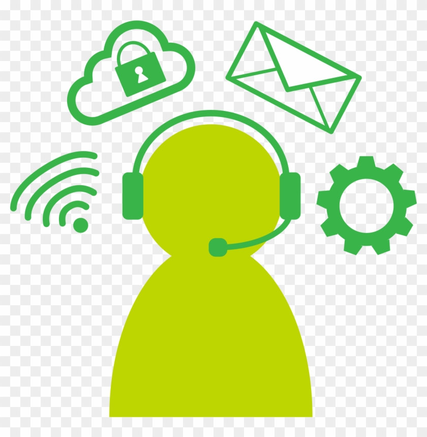 Contact The It Support Center - Green Support Icon Png, Transparent Png ...