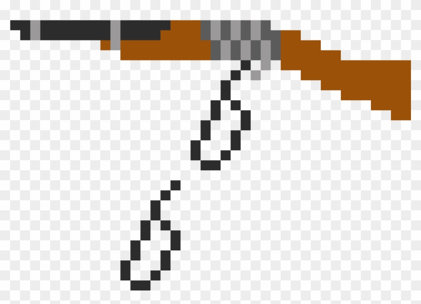 Lever Action Rifle - Pixel Lever Action Rifle, HD Png Download ...