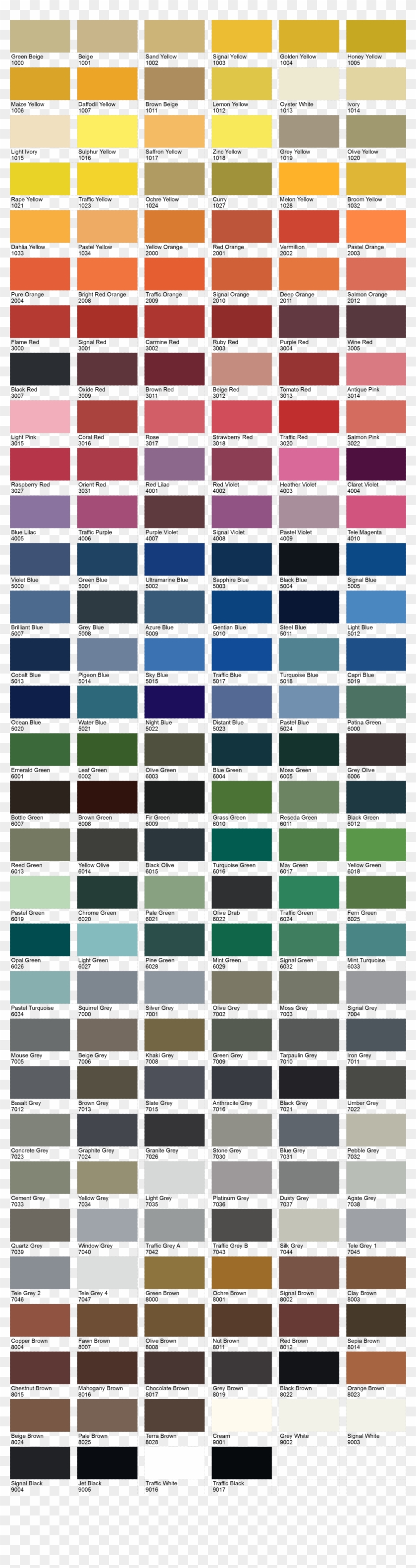 Col Card Ral 1200px Wide - Ral 0022, HD Png Download - 1200x4466 ...