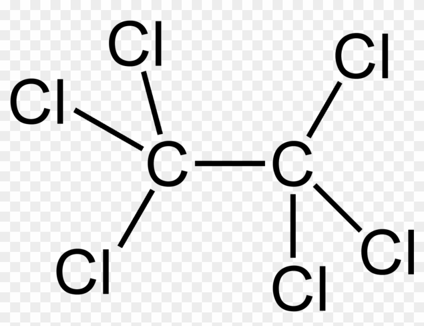 Hexachloroethane 2d Plain - Formula Del Pvc, HD Png Download - 1100x823 ...