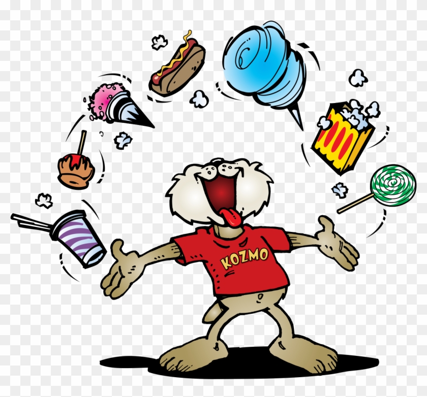 Kozmo Juggling Knoebels Food - Cartoon, HD Png Download - 1413x1230 ...