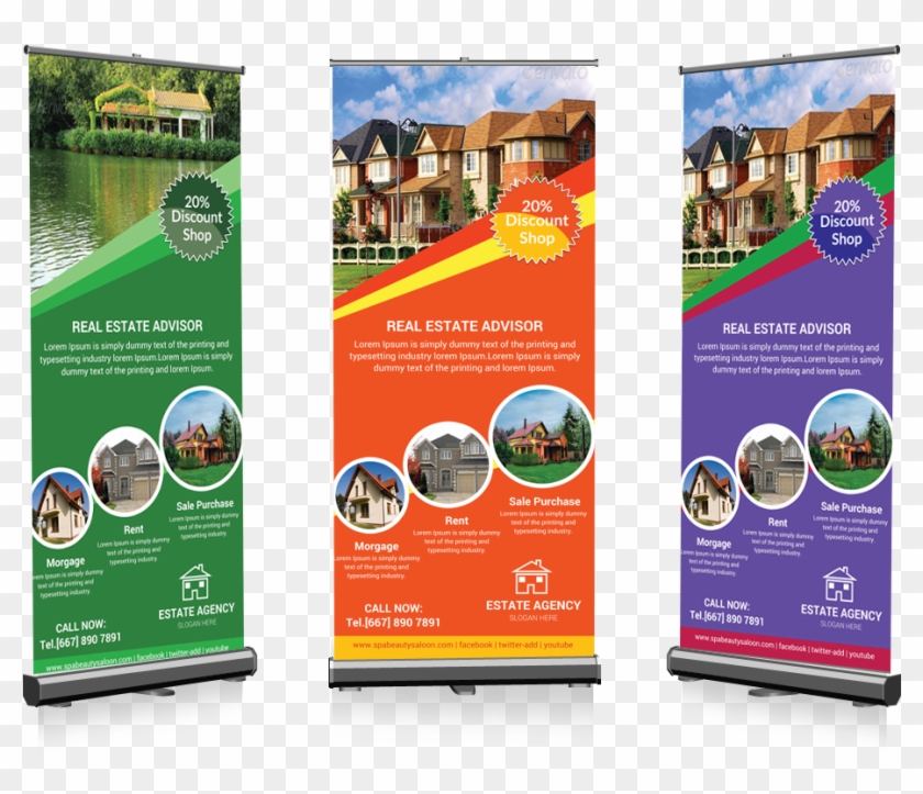 Digital Banner Printing - Roll Up Banners Png, Transparent Png ...