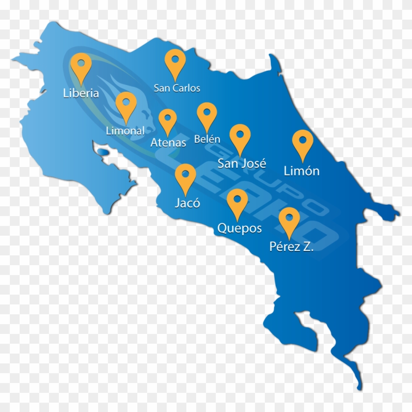 Mapa - Costa Rica, HD Png Download - 1163x1080(#6108093) - PngFind