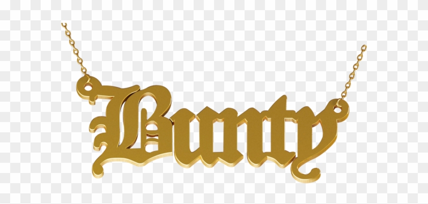 Personalised Name Necklace - Bunty Name Png, Transparent Png - 600x600 ...