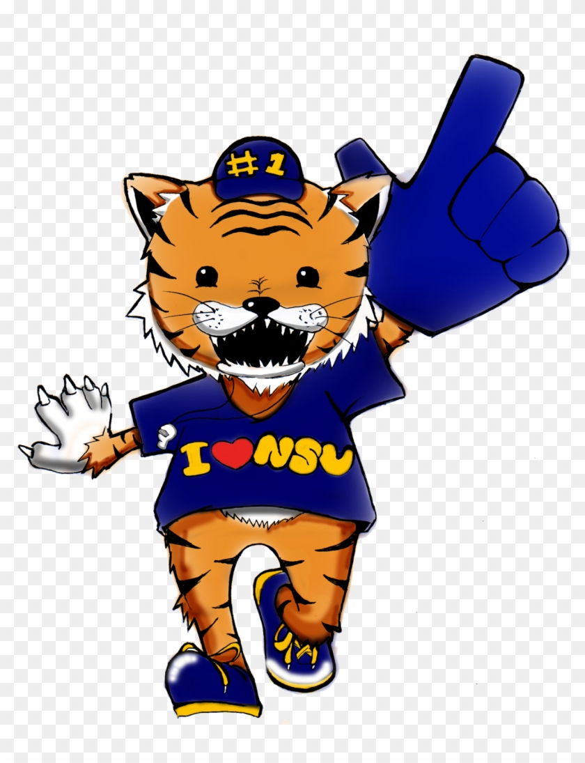 Tiger Bob [nsu Scuaa Mascot] - Cartoon, HD Png Download - 1352x1600 ...