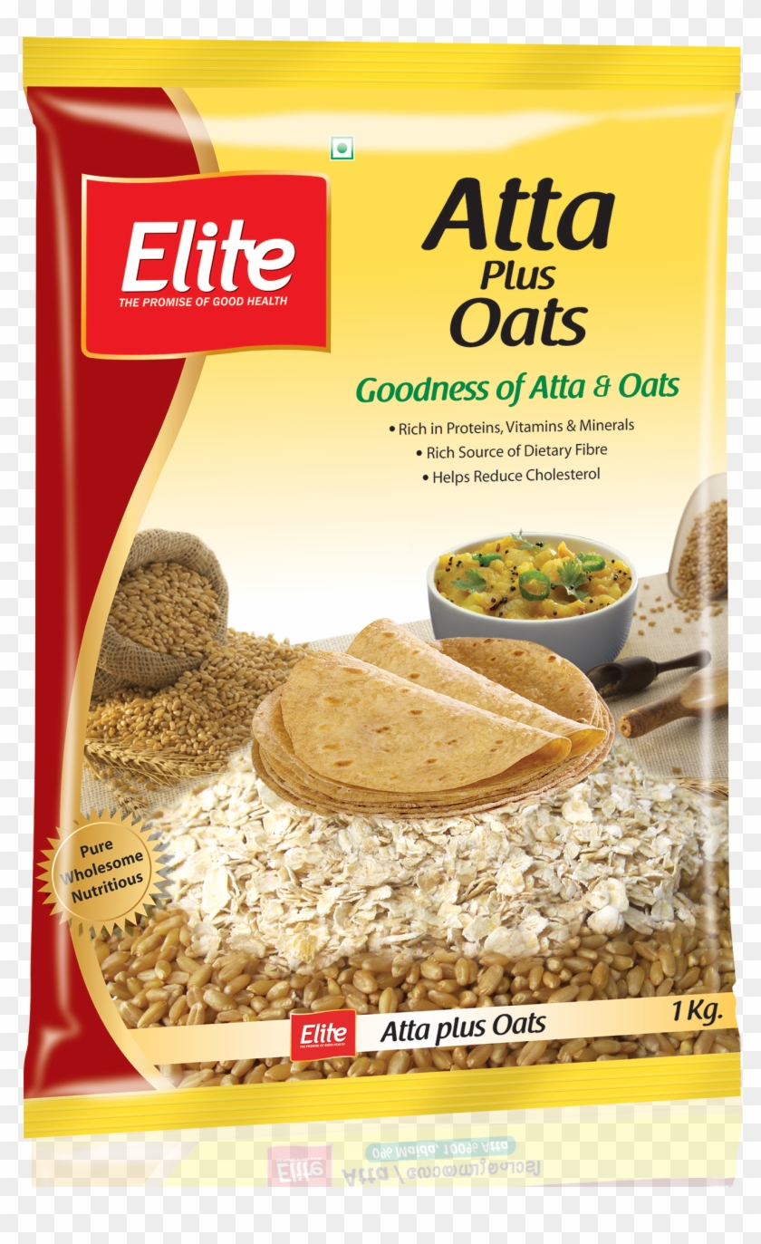 Atta Plus Oats - Elite Atta Plus Oats 1kg, HD Png Download - 1500x2255 ...