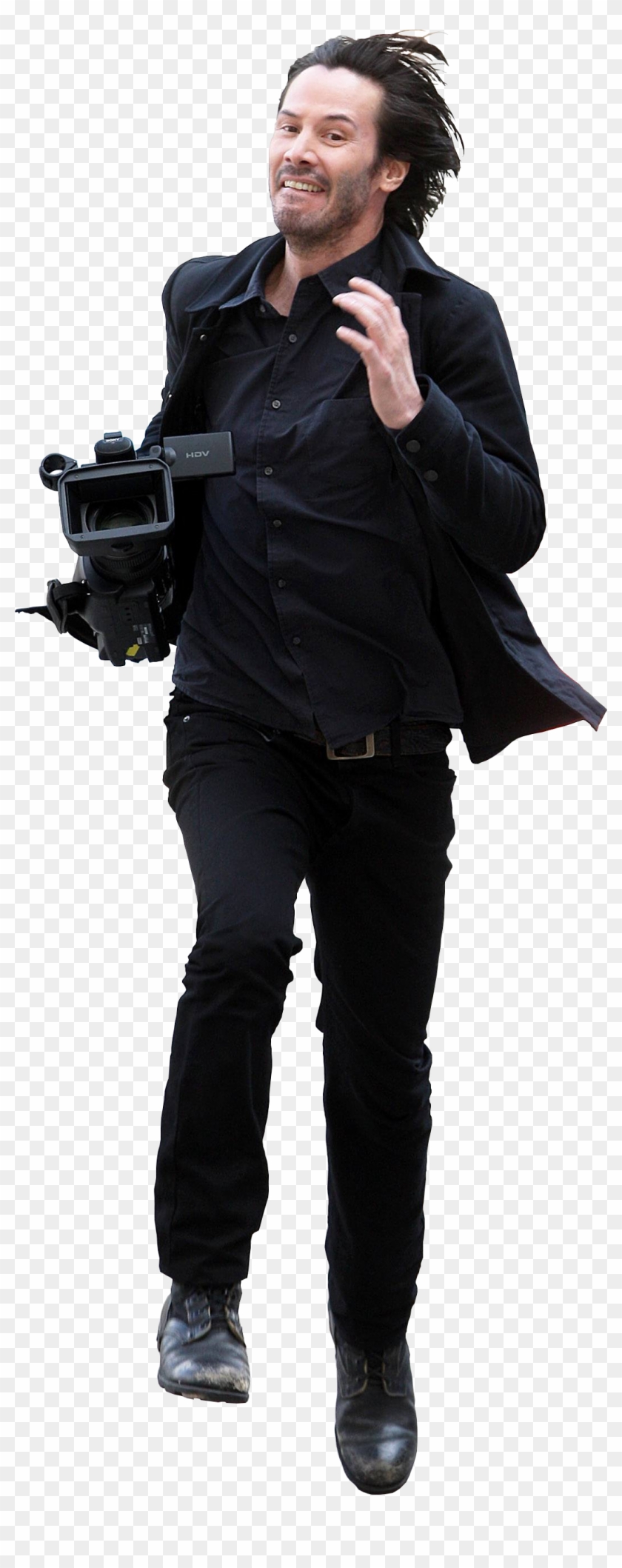 Personkeanu Reeves Running - Keanu Reeves Transparent Background, HD ...