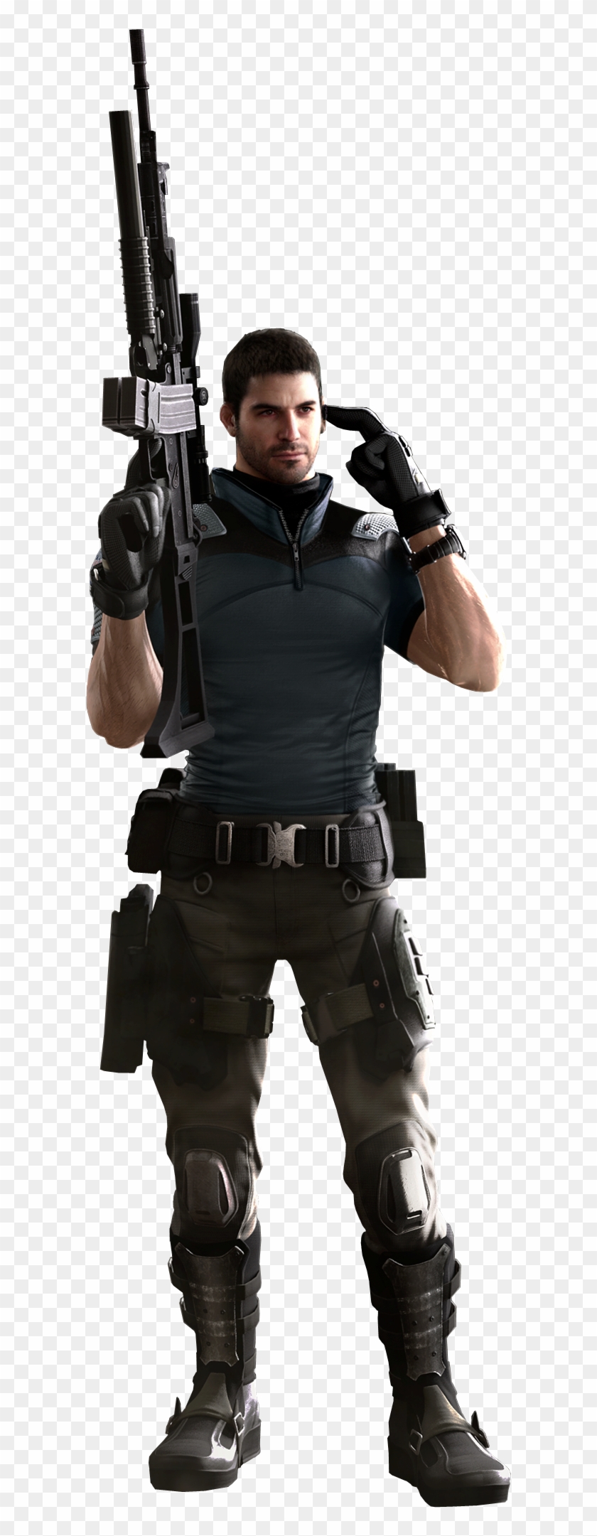 Chris Redfield Revendetta - Assault Rifle, HD Png Download - 850x2250 ...