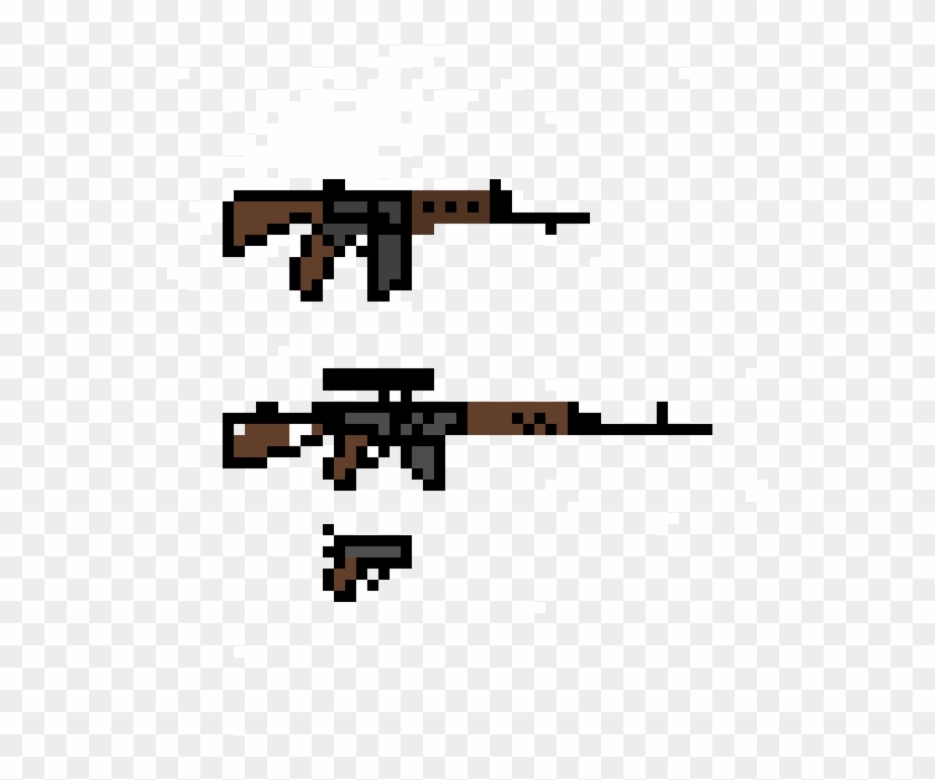 Fn Fal, Svd/dragonuv, M1911 - Fn Fal Pixel Art, HD Png Download ...