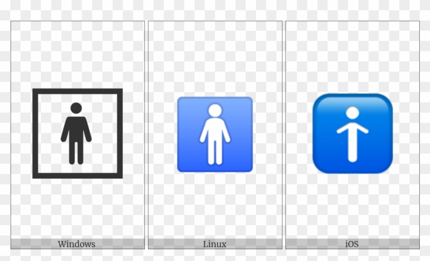 Mens Symbol On Various Operating Systems - Symbol Druckknopfmelder, HD ...