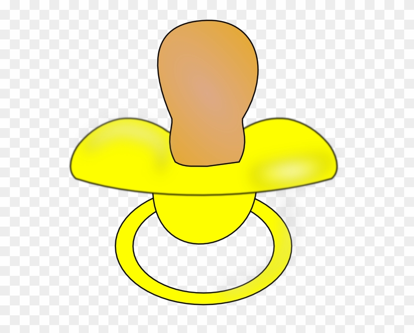 Pacifier Yellow Svg Clip Arts 564 X 596 Px, HD Png Download - 564x596 ...