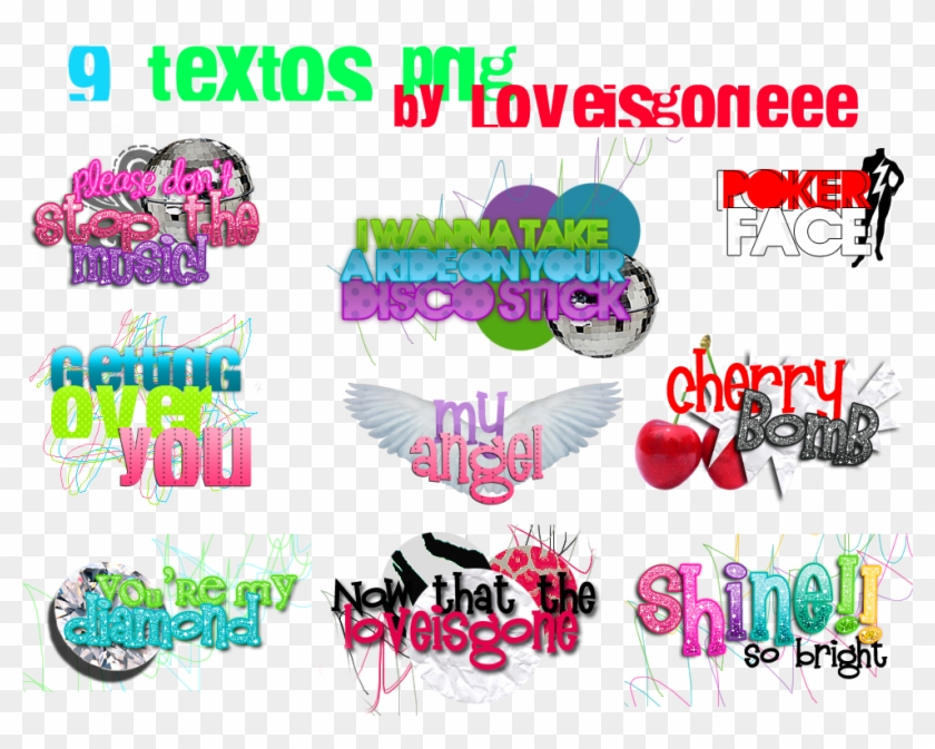 Text Png By Loveeisgonee - Photoshop Texts Png, Transparent Png ...