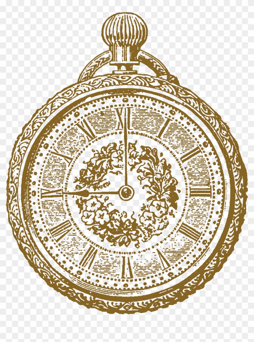 Antique Clock Illustration Clip Art - Vintage Clock Clip Art Free, HD ...