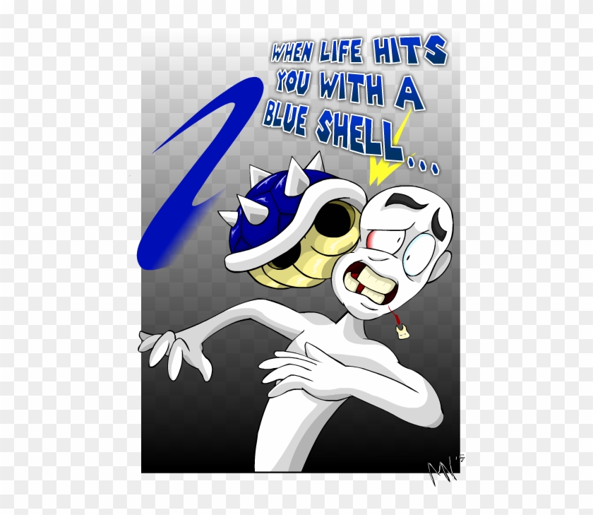 Blue Shell Png - Cartoon, Transparent Png - 478x649(#6226073) - PngFind