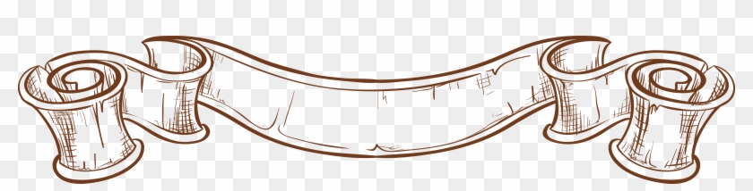 Vector Scrolls Hand Drawn, HD Png Download - 3930x818(#6226643) - PngFind