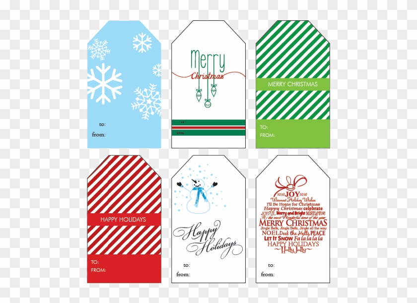 Christmas Gift Tags - Graphic Design, HD Png Download - 576x720 ...