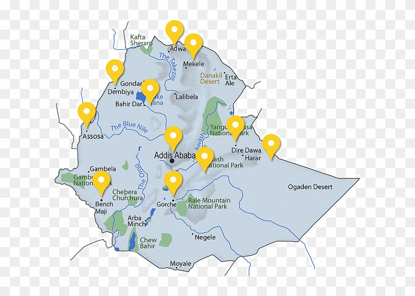 Map - Chebera Churchura National Park Ethiopia, HD Png Download ...