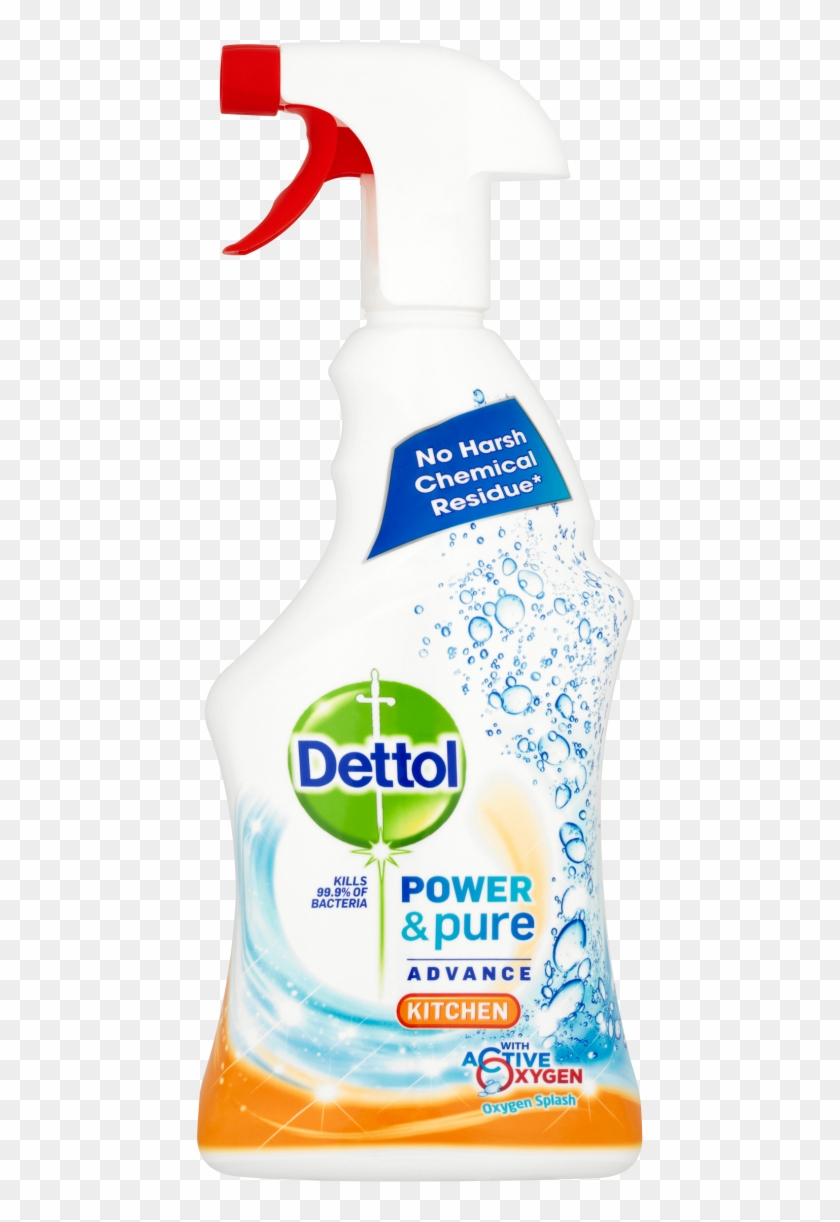Dettol Power & Pure Advance Kitchen Spray - Dettol Power & Pure, HD Png ...