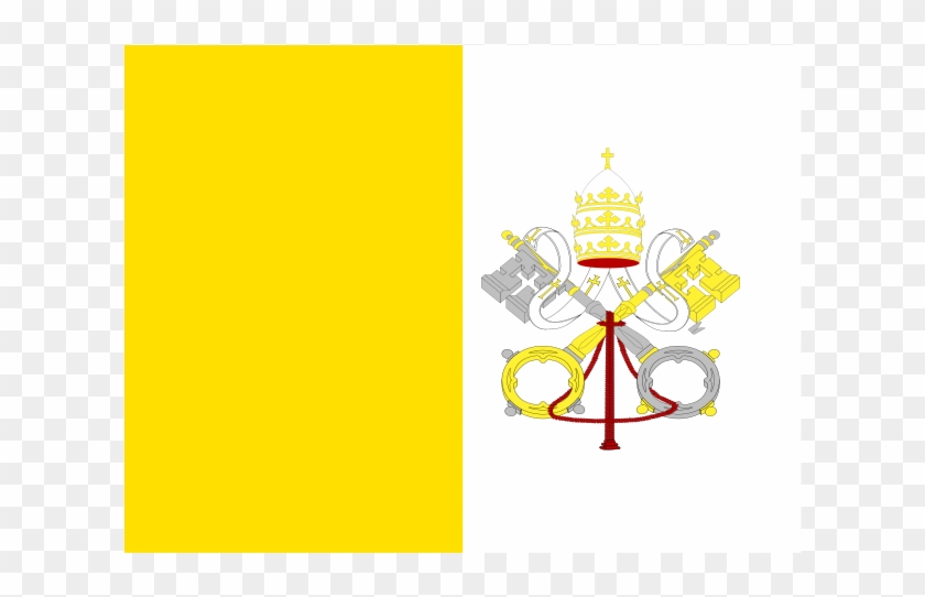 Flag Of Holy See Logo Png Transparent - Vatican City Flag, Png Download ...
