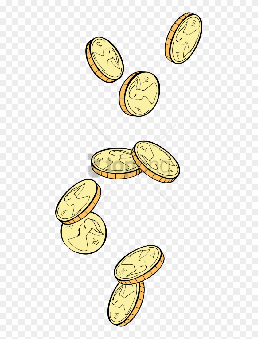 Falling Coins Clipart Png