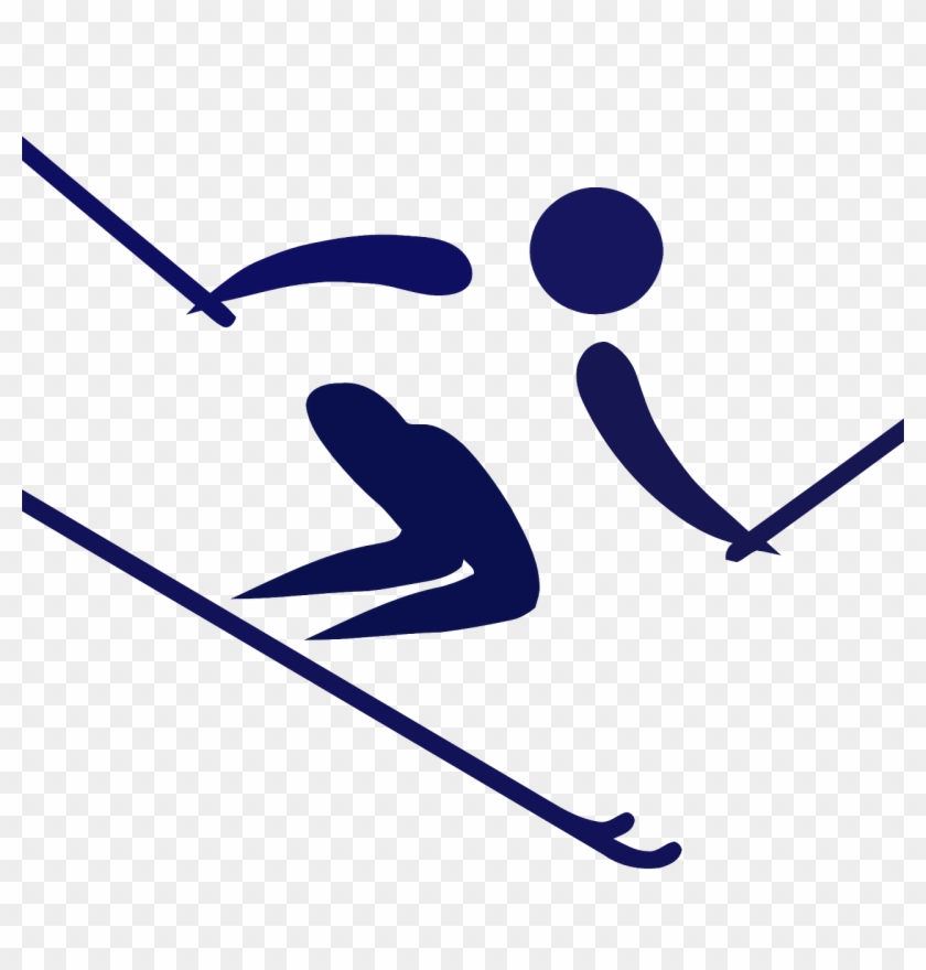 Skiing Ski Sport Snow Mountain Png Image - Alpine Skiing Olympic Symbol ...