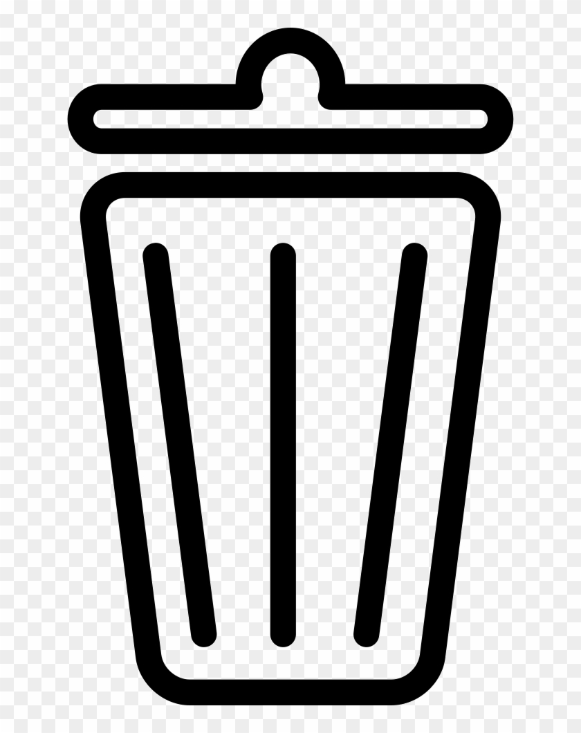 Recycle Bin Outline - Bin Outline, HD Png Download - 646x980(#6275673 ...