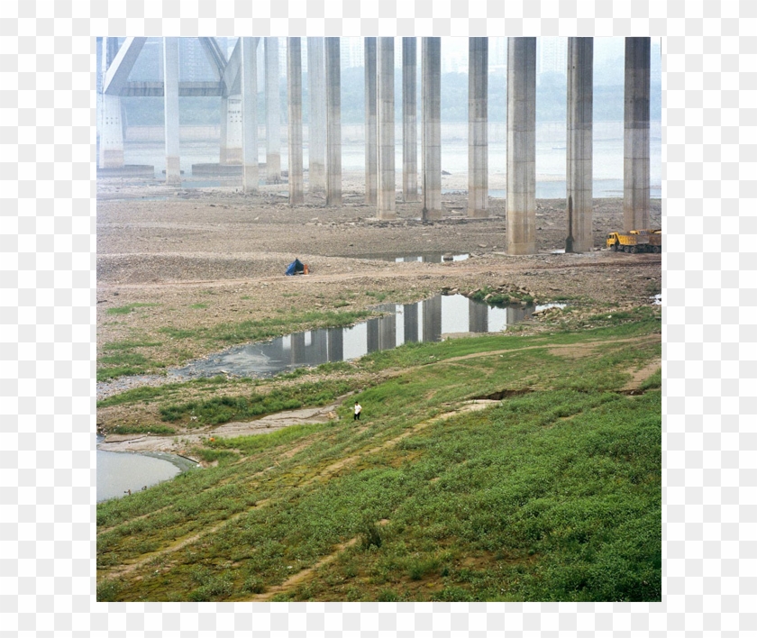 A Man Walks Along The Seasonally Dry Riverbed Of The - Grass, HD Png ...