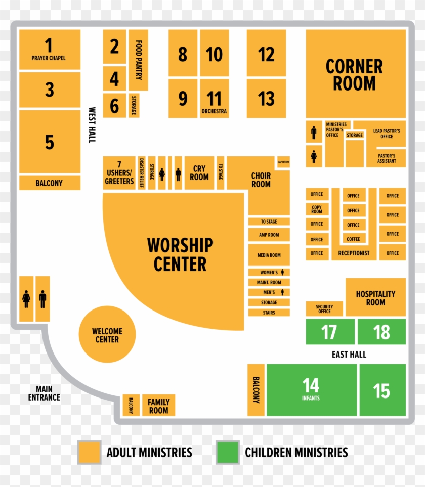 Main Church Building Map - Circle, HD Png Download - 1912x2105(#6293958 ...