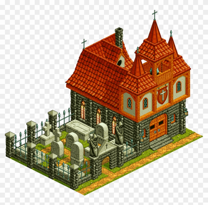 Isometric Building - Isometric Castle Games, HD Png Download - 962x905 ...