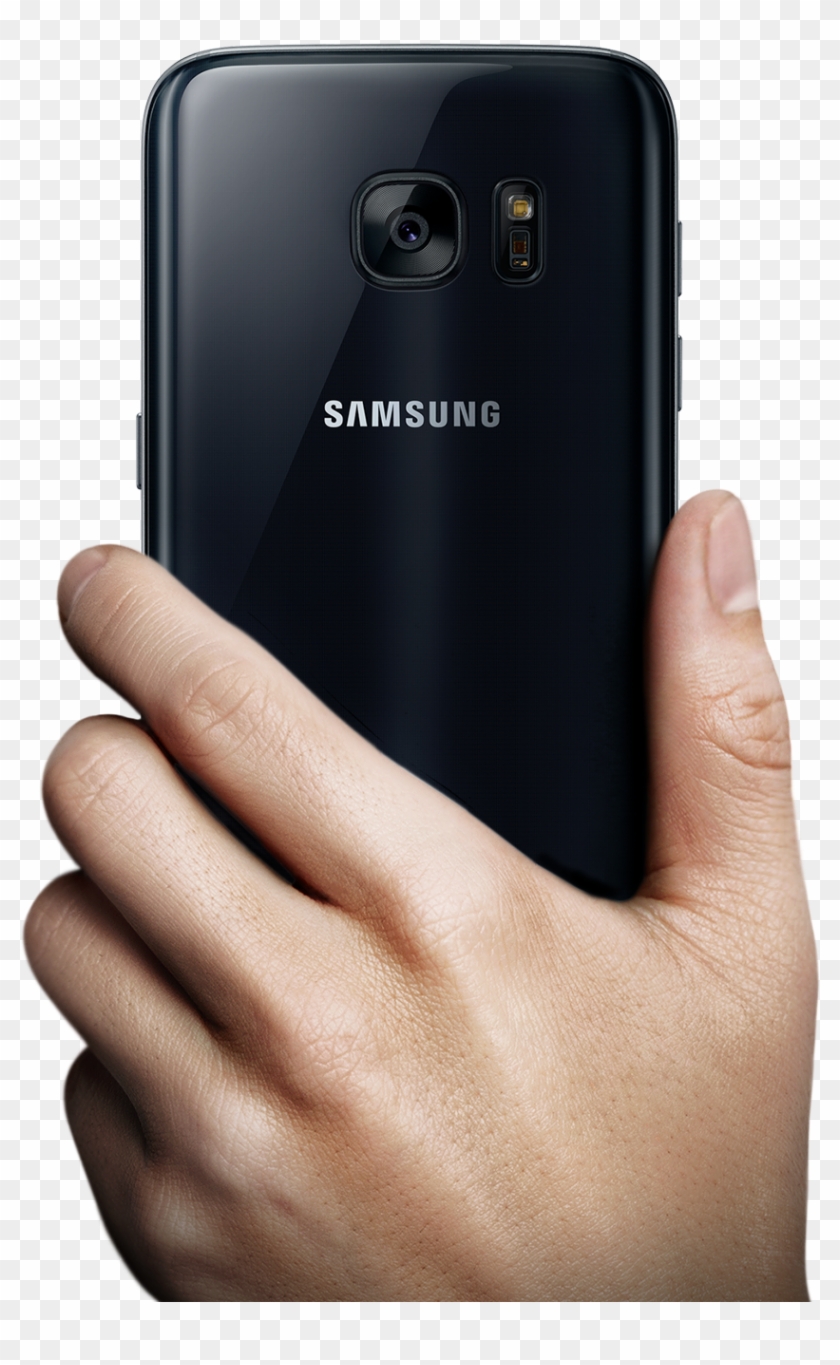 Samsung Galaxy S7 Best Design Phone - Hand Holding Phone Back, HD Png ...