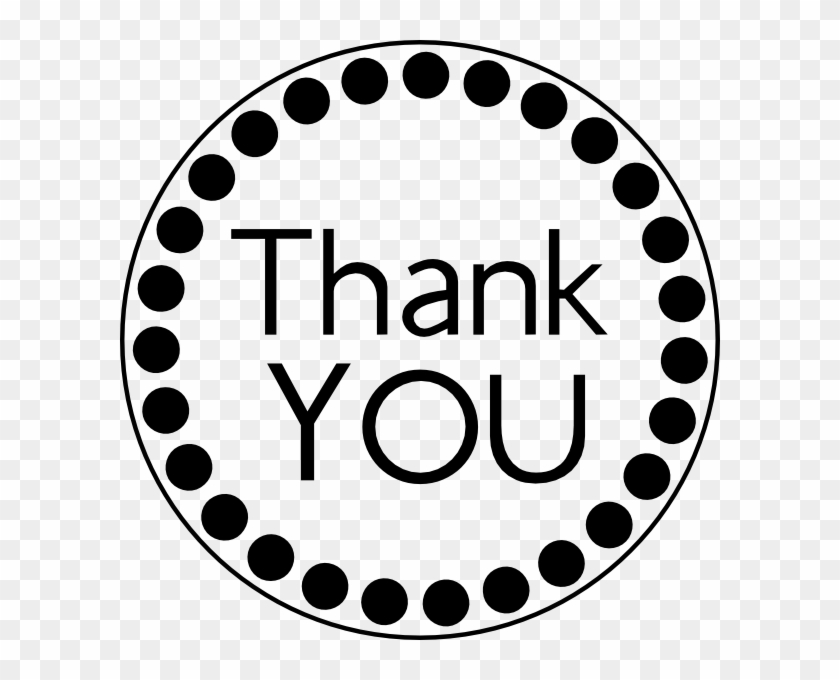 Thank You Embellishment - Thank You Circle Tag, HD Png Download ...