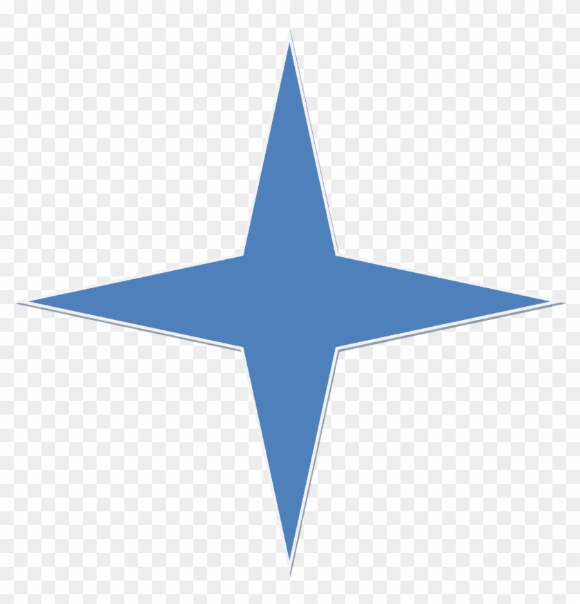 Blue 4 Point Star, HD Png Download - 1161x1151(#638436) - PngFind