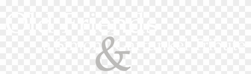Old Friends Logo Png-white - Calligraphy, Transparent Png - 2558x680 ...