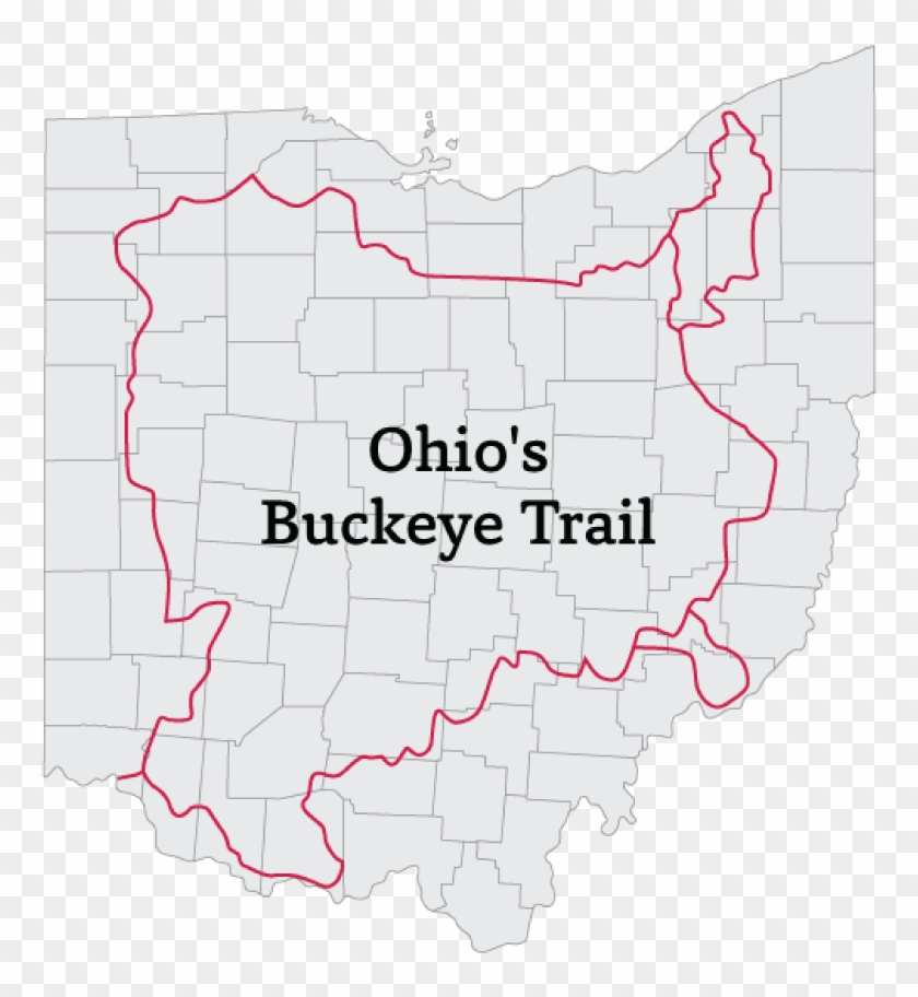 Hiking Trails - Map Of Ohio Counties, HD Png Download - 920x1000 ...
