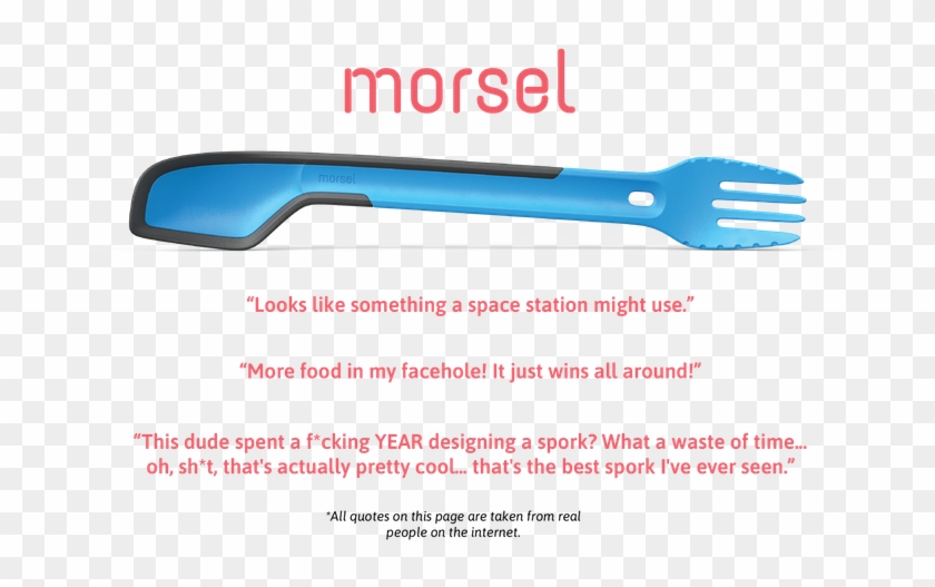 Morsel Is Part Spoon, Part Fork, Part Spatula, Resulting - Rear-view ...