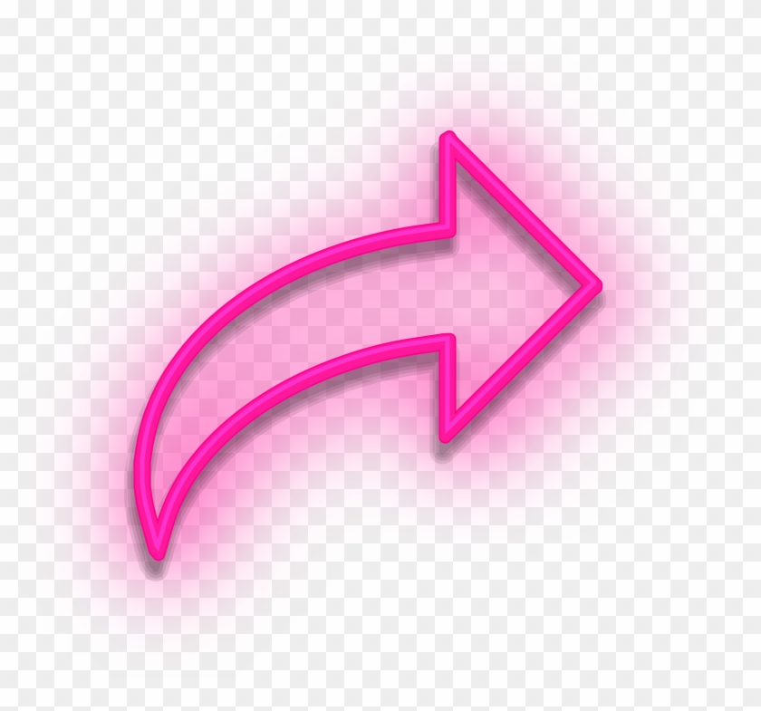Neon Arrow Sign Pink Png Clipart, Transparent Png - 8000x7114(#6325358 ...
