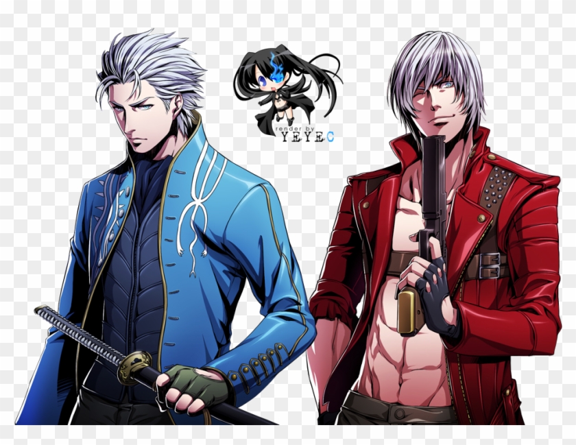 Dante Devil May Cry Brother, HD Png Download - 1000x713(#6325387) - PngFind