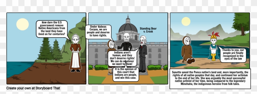 Susette La Flesche - Cartoon, HD Png Download - 1165x386(#6338659 ...