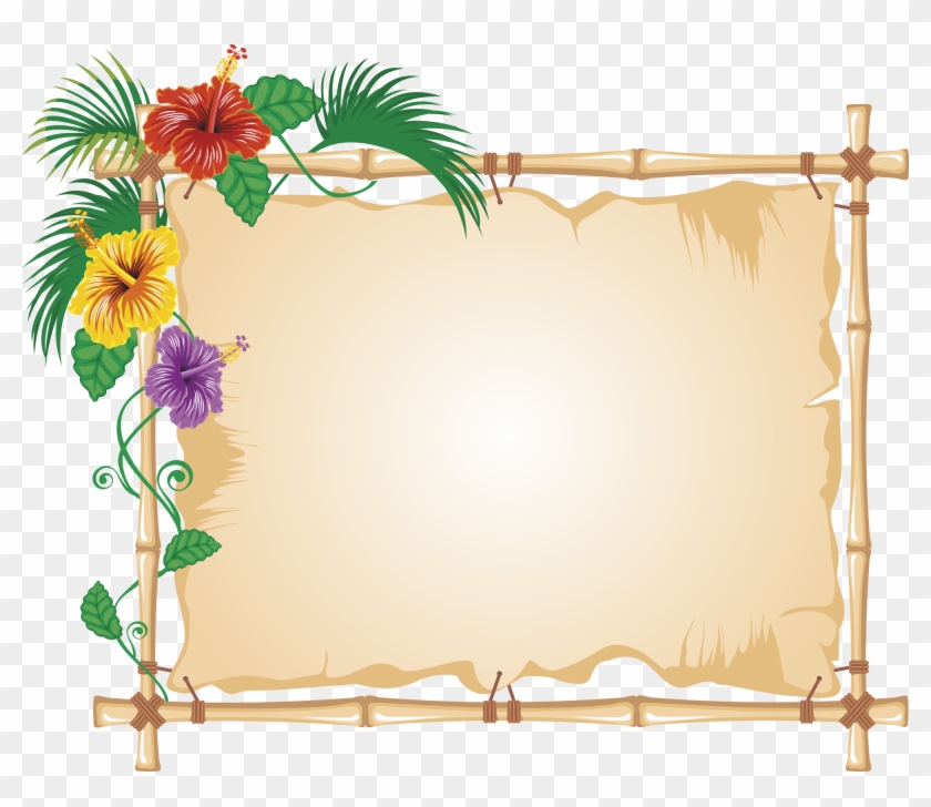 Tropical Border Png - Caribbean Party Background, Transparent Png ...