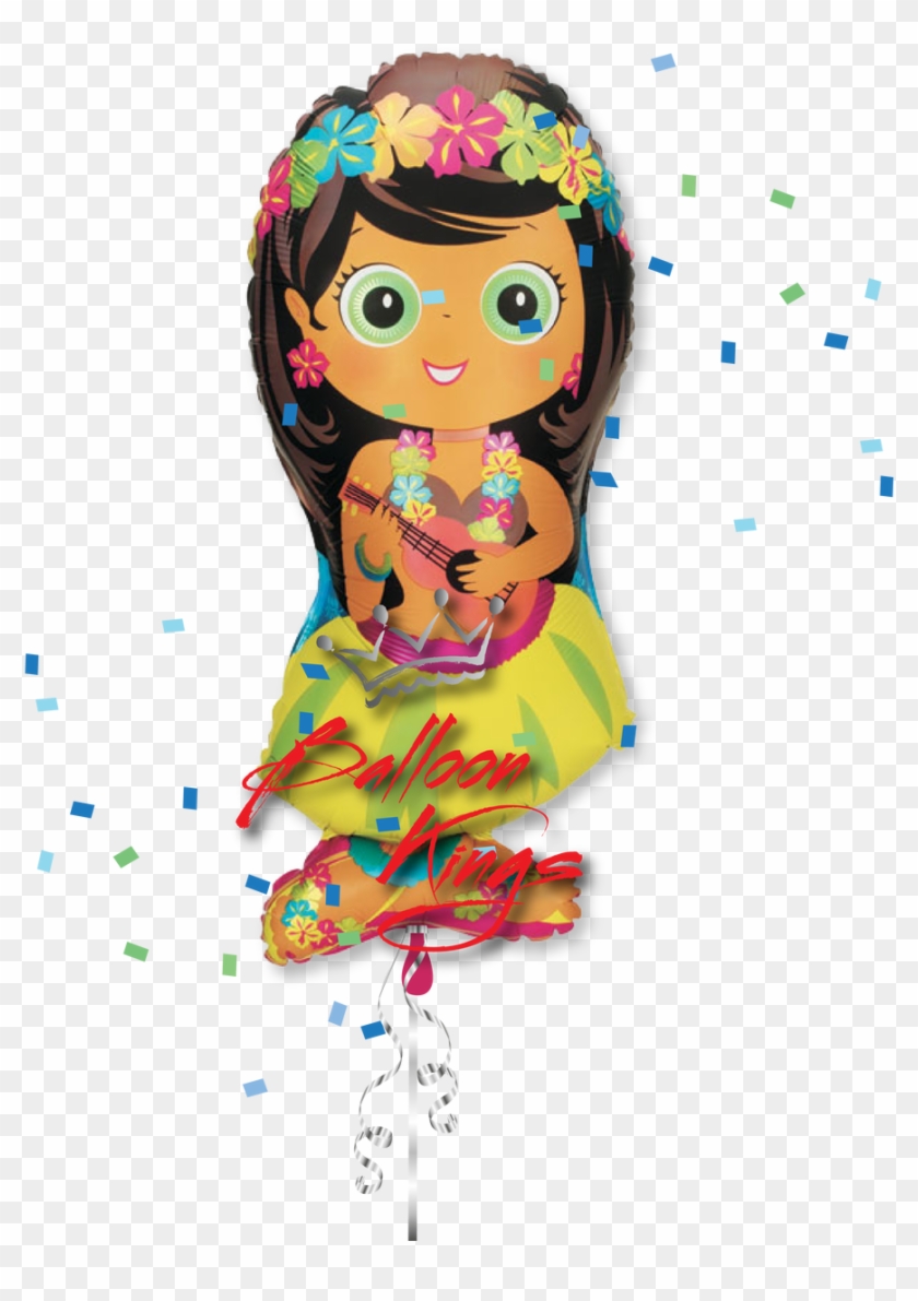Hula Girl Shaped 34in Balloon , Png Download - Balloon, Transparent Png ...
