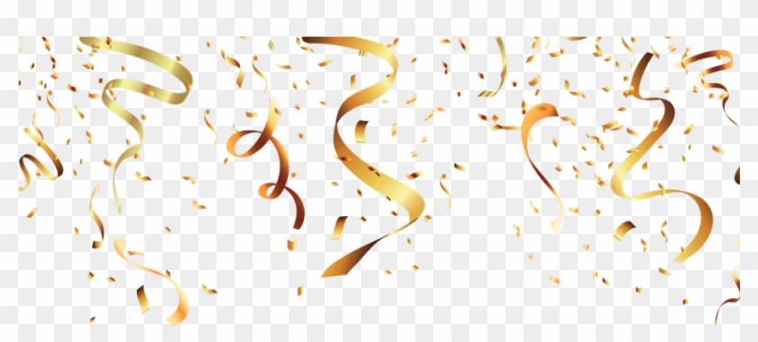 Gold Streamers Png