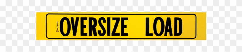 Wood Oversize Load Sign With Border 12 Inch X 72 Inch - Oversize Load ...