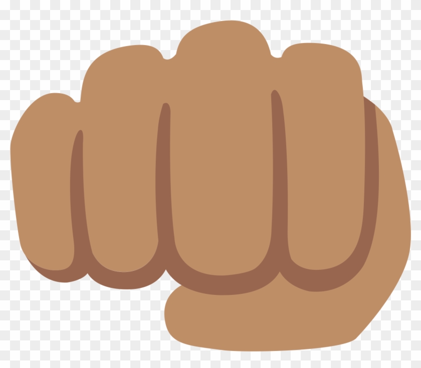 Open Brown Fist Bump Emoji HD Png Download 2000x2000 6357151