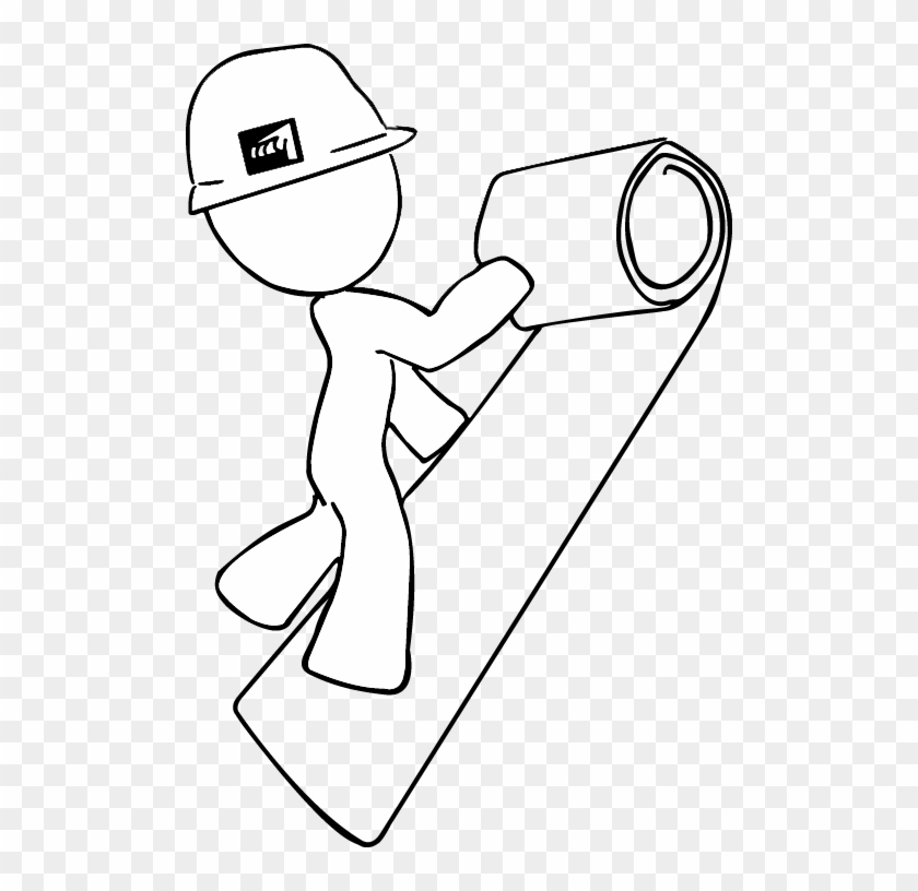 Roofing - Line Art, HD Png Download - 500x736(#6358047) - PngFind