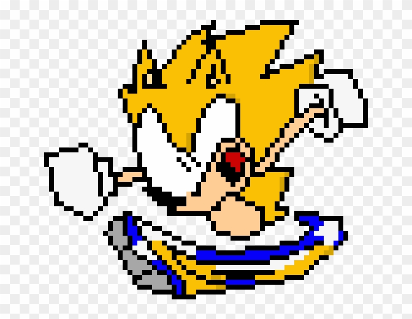 Sonic Running Original By Heavy Daddy - Pixel Art Sonic Cool, HD Png ...