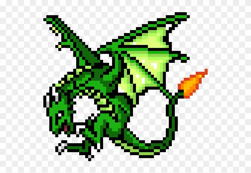 Green Dragon Wyrmling - Blue Dragon Pixel Art, HD Png Download ...
