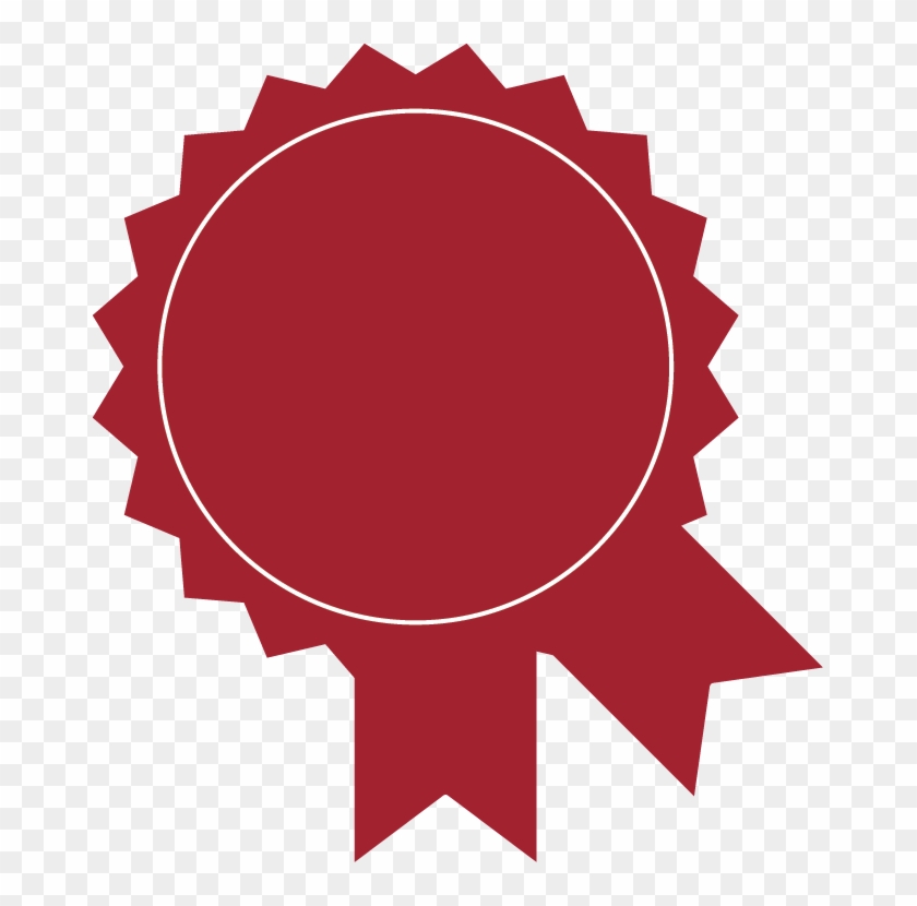 Red Diagonal Badge Ribbon - Circle, HD Png Download - 669x750(#6368900 ...